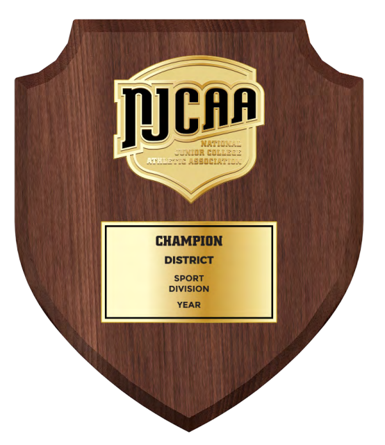 NJCD-1S District Champion Shield Plaque 16" | NJCAA